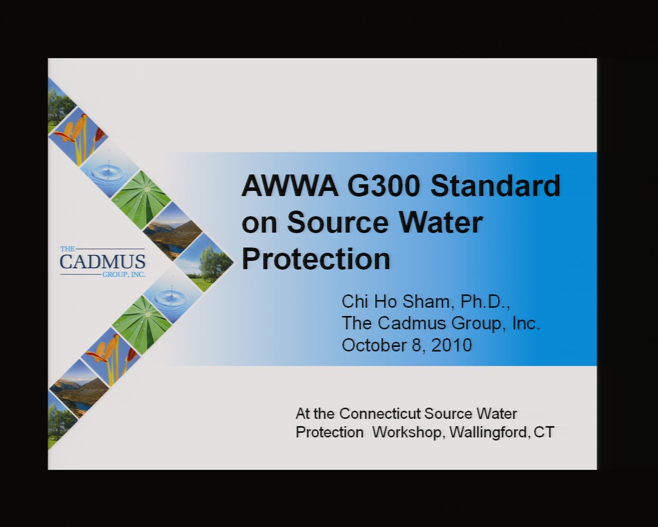 American Water Works Association G300 Standard for Source Water Protection